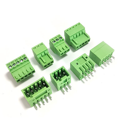 2.54mm Pitch PCB Screw Terminal Blocks Plug + Pin Header 125V 4Amp